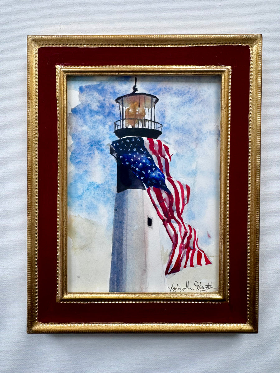 Flag at Tybee Island – Lydia Marie Elizabeth