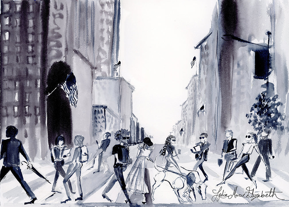 Print of "Fifth Avenue Crosswalk" – Lydia Marie Elizabeth