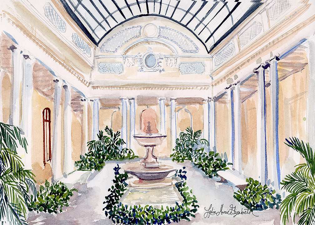 Print of "Frick Courtyard" – Lydia Marie Elizabeth