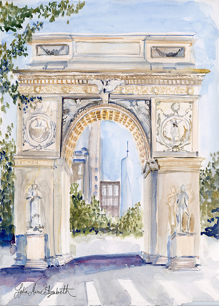 Print of “Washington Square Arch” – Lydia Marie Elizabeth