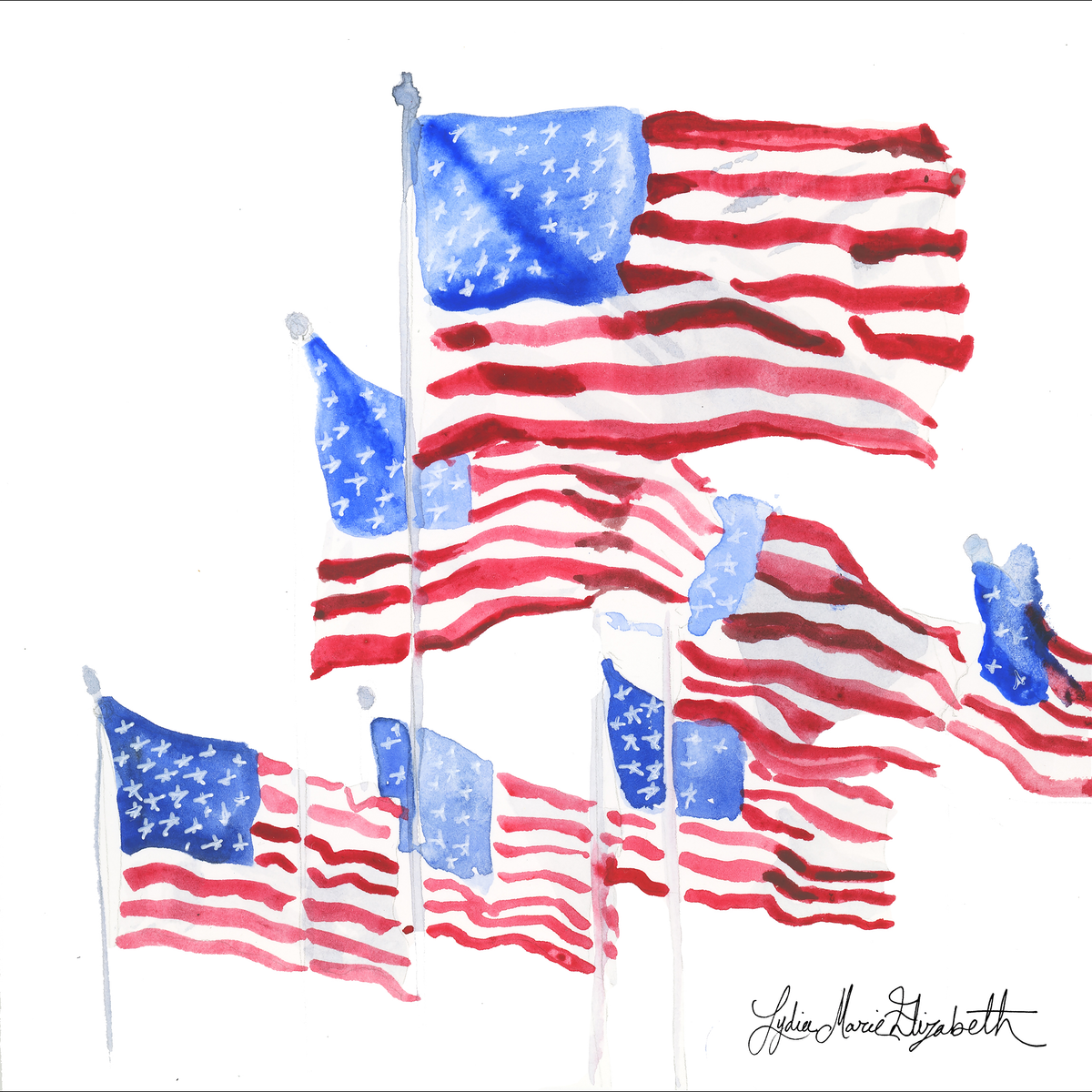 Print of “Stars and Stripes” – Lydia Marie Elizabeth