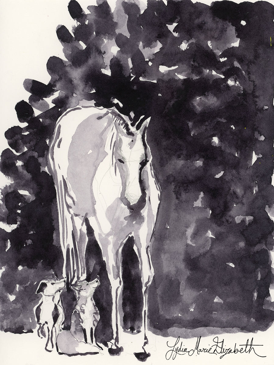 Small Black and White Study 1 – Lydia Marie Elizabeth