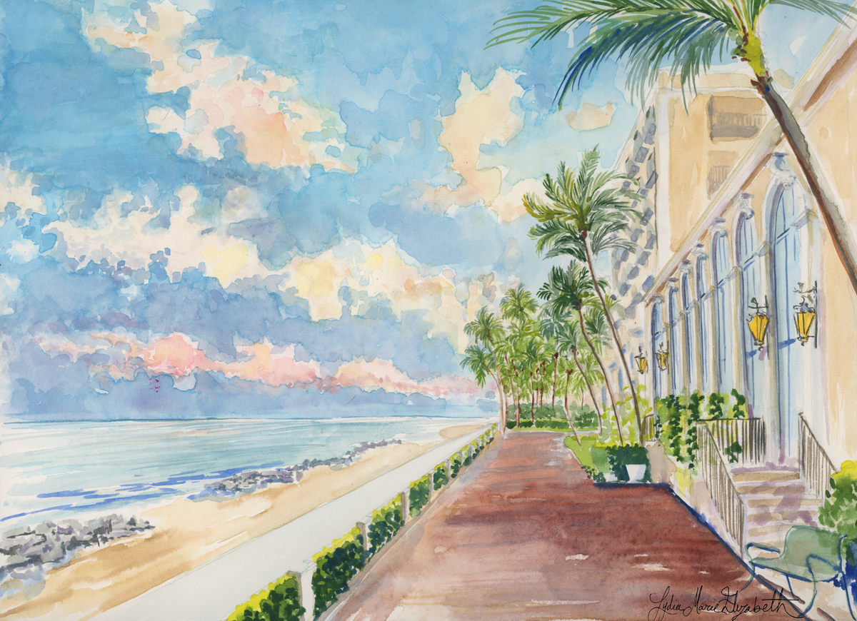 Print of "The View at the Breakers" – Lydia Marie Elizabeth