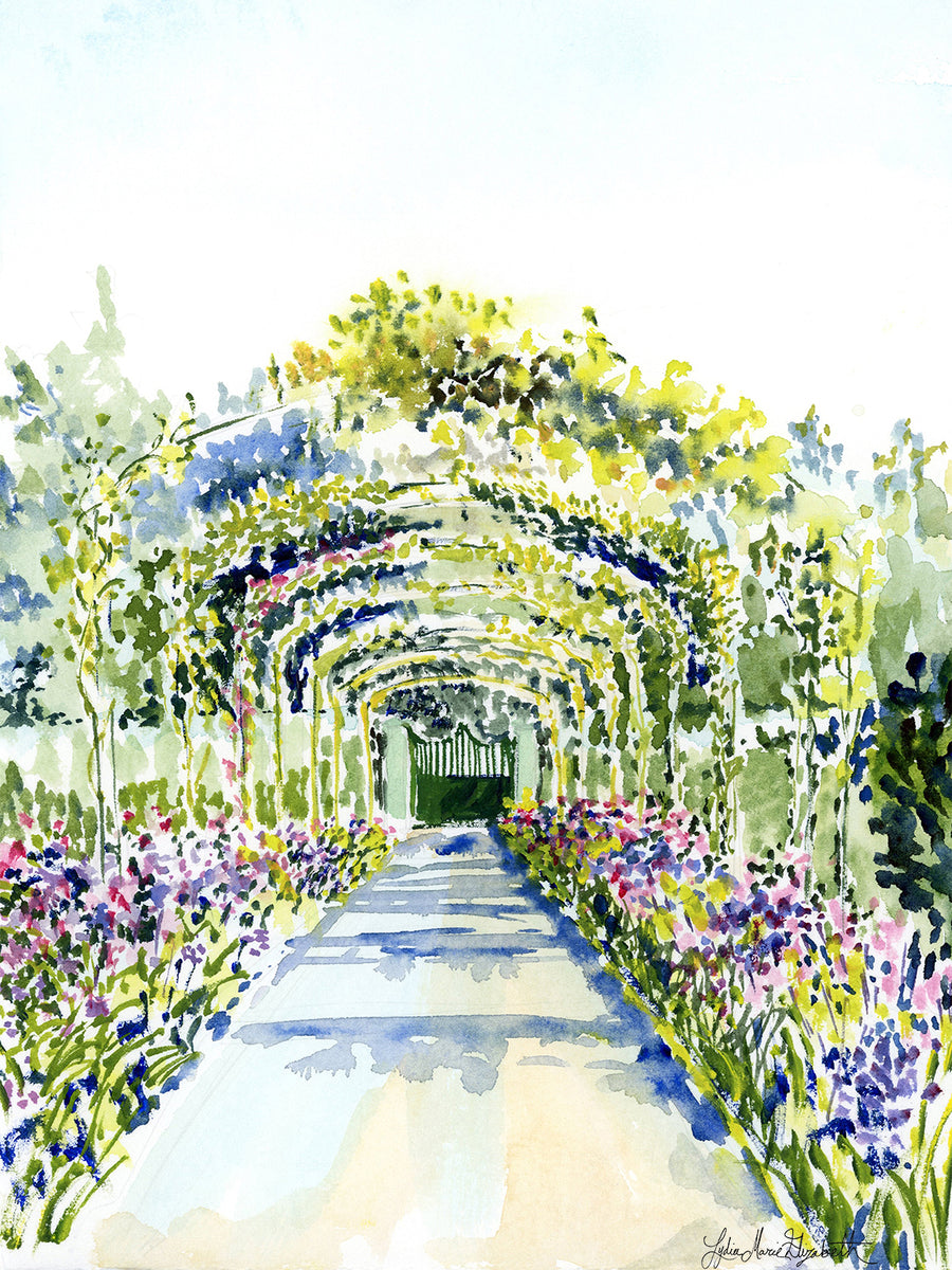 Print of Monet's Garden – Lydia Marie Elizabeth