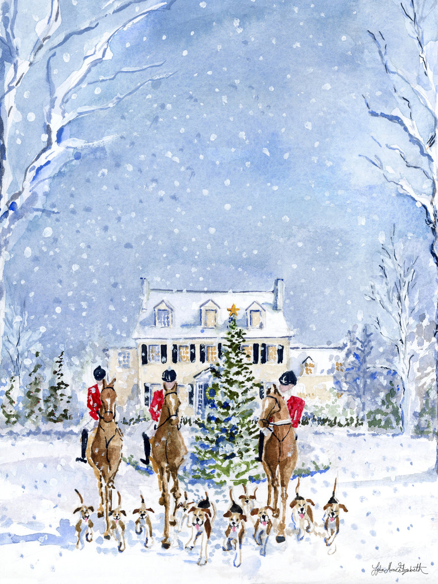 Print of Snowy Mortgage Hall – Lydia Marie Elizabeth