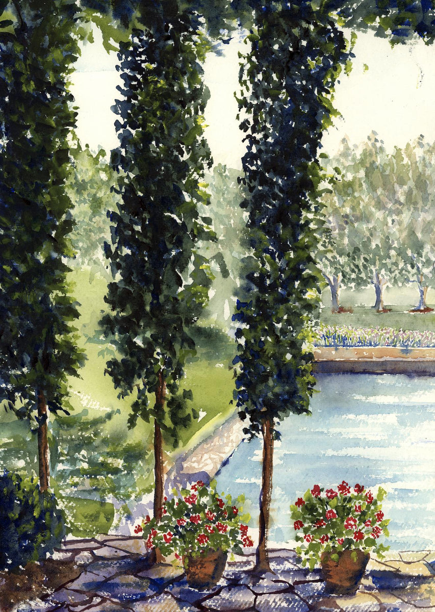 Geraniums Framed – Lydia Marie Elizabeth