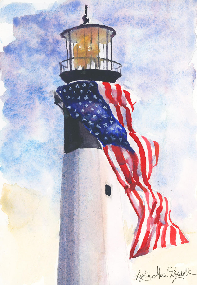 Flag at Tybee Island – Lydia Marie Elizabeth